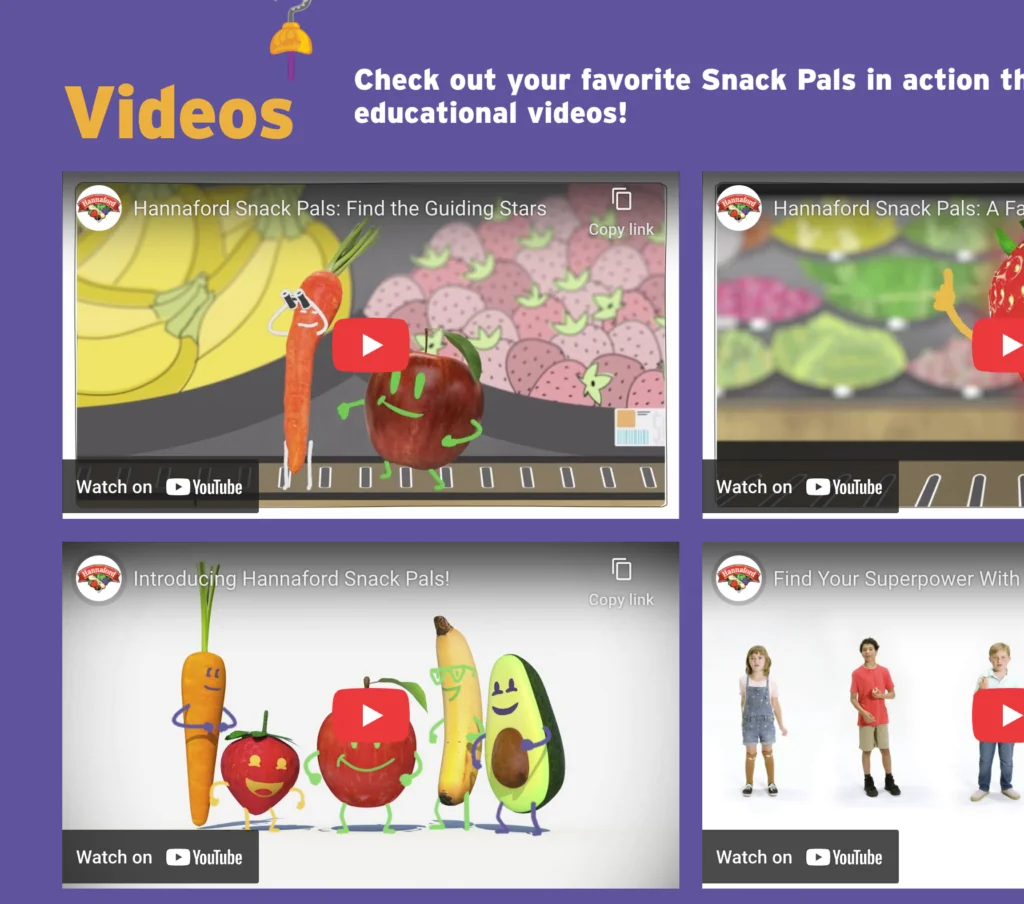 Login - Hannaford Snack Pals